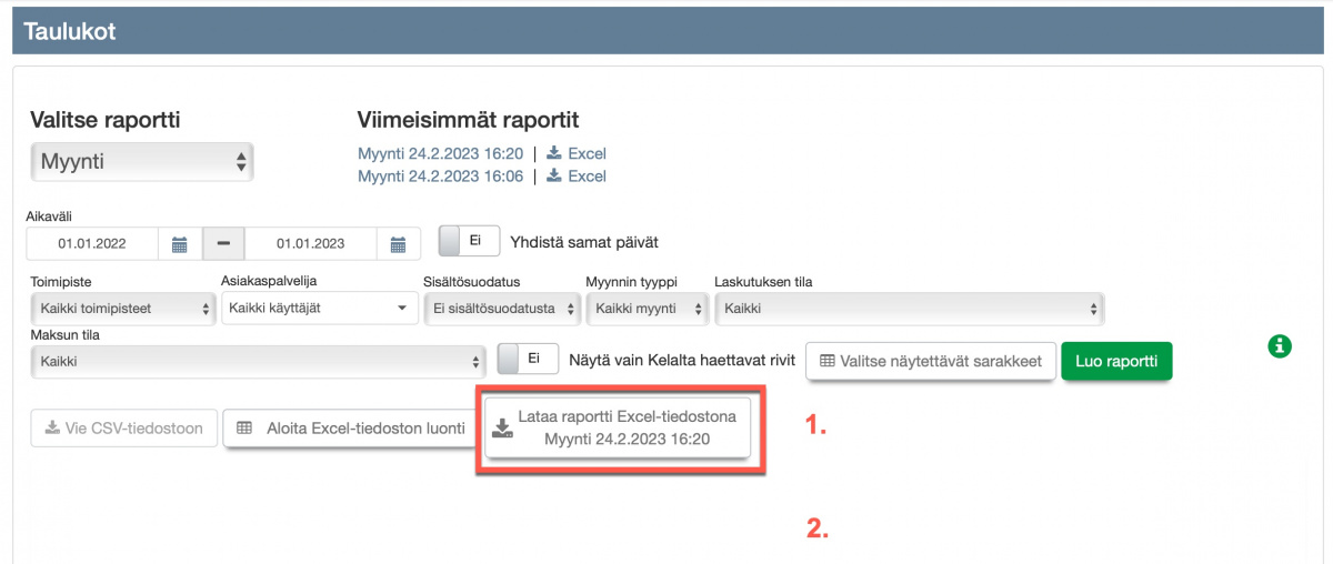Raportit – Ajas wiki -ohjesivusto